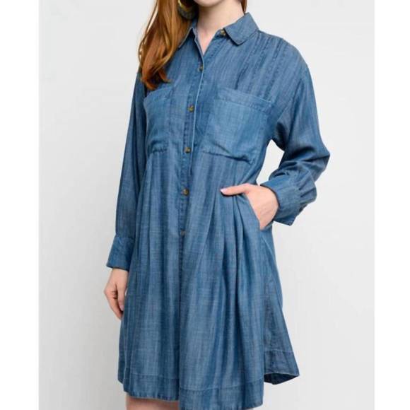 ivy jane | Dresses | New Ivy Jane Tuck And Release Dress In Indigo ...